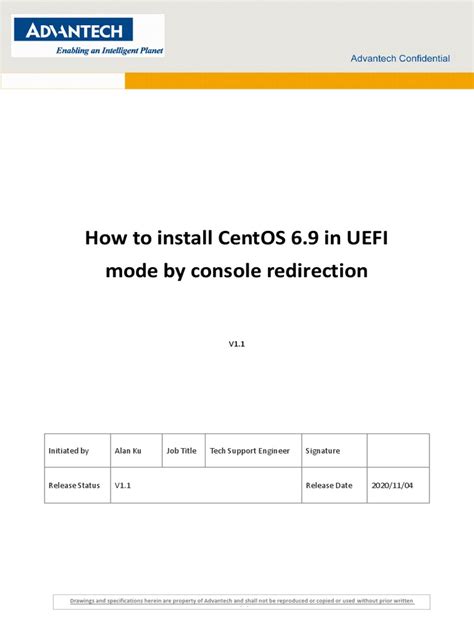 How To Install Centos 69 In Uefi Mode By Console Redirection V11