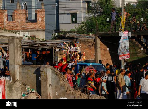 Dhaka Dhaka Bangladesch 5 Oktober 2022 Durga Puja das größte