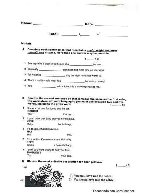 Several Grammar Topics Test Pdf