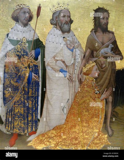 The Wilton Diptych By An Unknown Artist On The Left Side Richard Ii