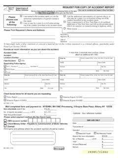 Request For Copy Of Accident Report New York Dmv Request For Copy