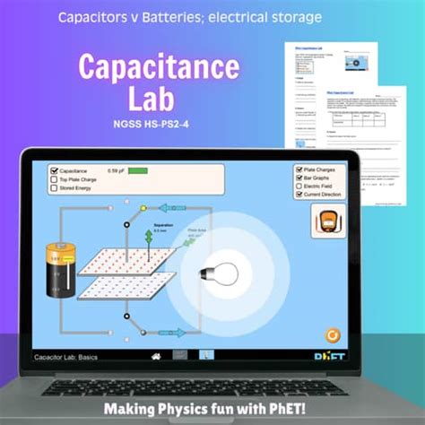 Capacitance Lab With Phet Simulation By Physics For All Tpt