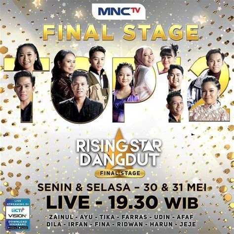 Malam Ini 12 Peserta Tampil Di Final Stage Rising Star Dangdut
