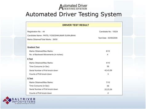 Ppt Automated Driver Testing System Powerpoint Presentation Free