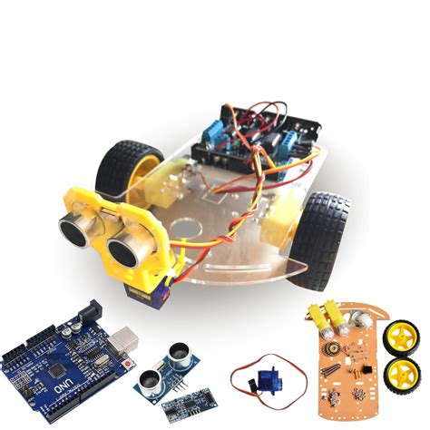 ชุดประกอบรถหลบสิ่งกีดขวาง Arduino Avoiding Robot Car ของครบชุด ขายถูก สุดคุ้ม พร้อมประกอบทันที