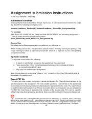 Assignment Submission Guidelines For ECSE 420 Course Hero