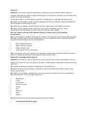 A Docx Section A Objective To Provide You With An Opportunity To Show You Have The Required
