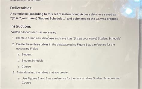 Solved Deliverables A Completed According To This Set Of Chegg