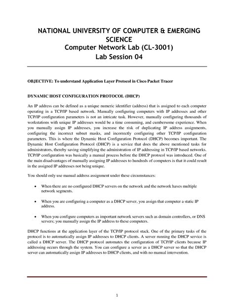 Lab Computer Networking Advance Computer Networks Nust Studocu