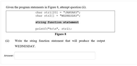 Solved Given The Program Statements In Figure Attempt Chegg