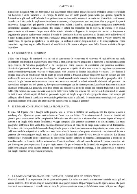 Il Mio Spazio Nel Mondo Docsity