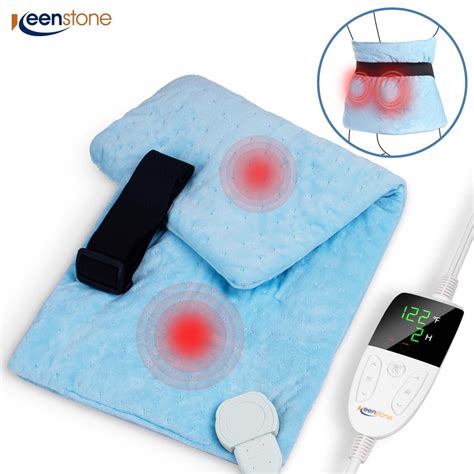 Keenstone Weighted Heating Pad Massage 5 Levels 3 Time Settings 12