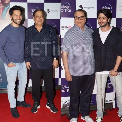 Vicky Kaushal Katrina Kaif Kiara Advani Varun Dhawan With Father David Dhawan Celebs Attend