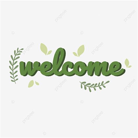 환영 일러스트 글자 어서 오십시오 붓글씨 본문 Png 일러스트 및 Psd 이미지 무료 다운로드 Pngtree