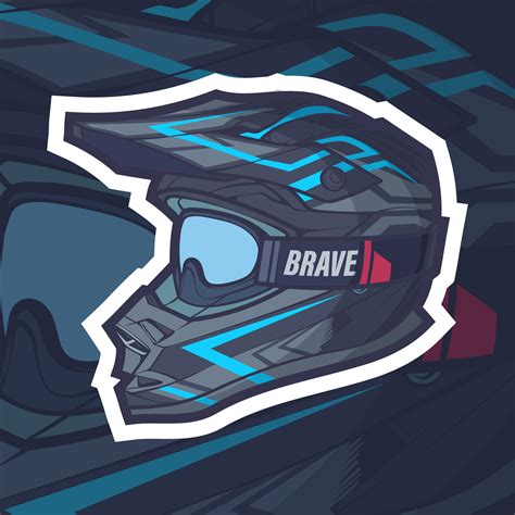Motorcycle Helmet Vector Illustration Helmet Motorcycle In A Concept