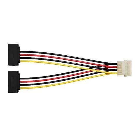 قیمت و خرید کابل تبدیل برق 4 پین به دو ساتا مدل Sta بسته 10 عددی