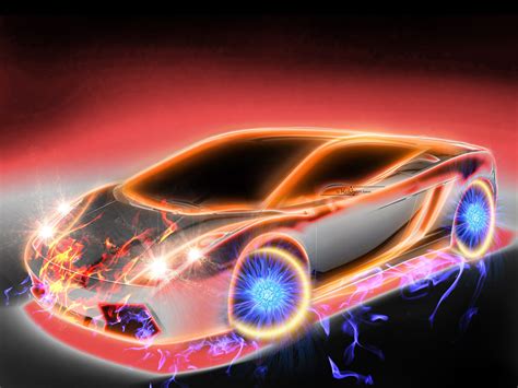 Rainbow Fire Lamborghini Wallpaper
