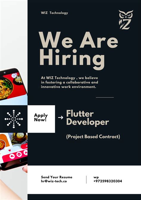 Were Hiring Flutter Developer Project Based Wiz Tech