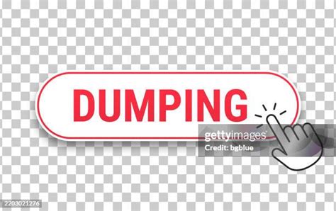 dumping 3d click web button with hand cursor on blank background high