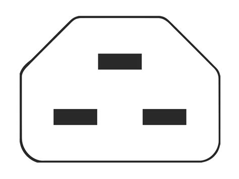 Iec 60320 Female And Male Connectors Electrónica Embajadores