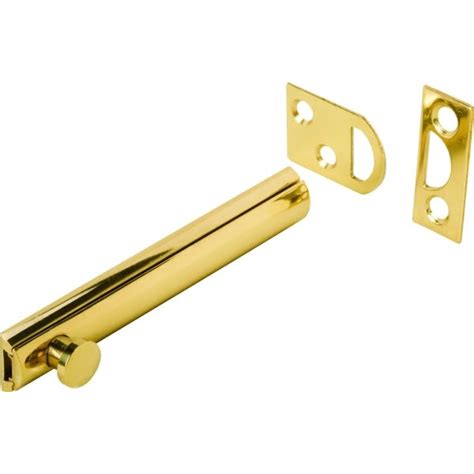 4 In Solid Brass Surface Bolt Polished Brass Hd Supply