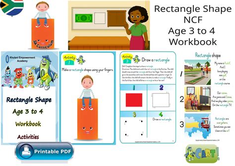 Rectangle Shape Ncf Age 3 To 4 Workbook Khulacart