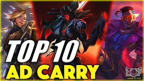 Top 10 Best Adc Champions Lol League Of Legends Adc Montage Youtube