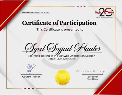 Alhamdulillah I Got The Devops Certificate For Attending The Session