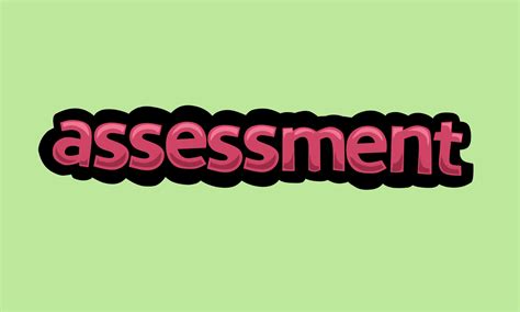 Assessment Writing Vector Design On A Green Background 15013605 Vector