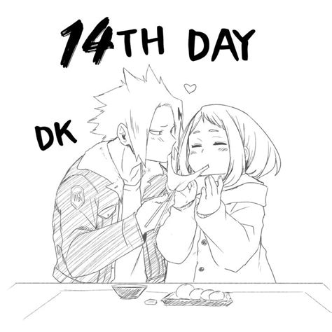 Kaminari Denki And Uraraka Ochako Boku No Hero Academia Hero My