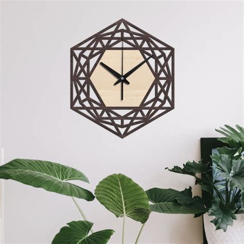 Wooden Wall Clock Etsy