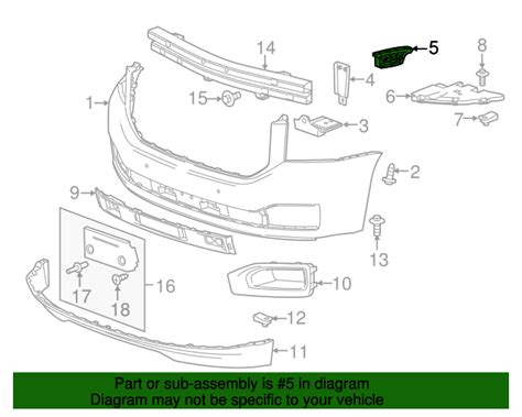 2015 2020 Gmc Guide Frt Bpr Fascia 22806325 Gm Parts Center