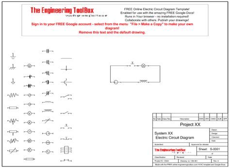 Electric Circuit Diagram Drawing Template