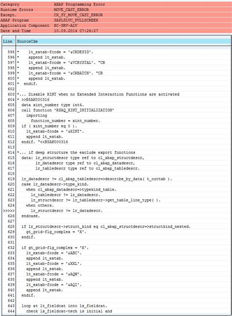Solved Reusealvgrid Error Message Sap Community