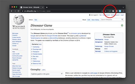 T Rex Dino Button Google Chrome 용 확장 프로그램 다운로드