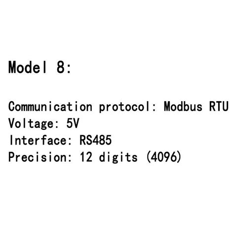 Rs485 Absolute Encoder Single Turn Speed Measurement Modbus Protocol