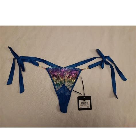 Honey Birdette Delphine Rainbow Thong Size Medium Depop