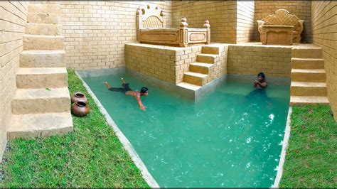 We Built A Hidden Living Room With An Underground Pool