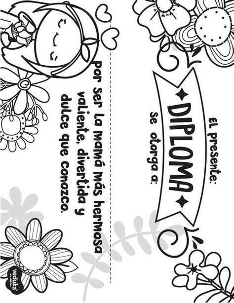 Pin De Paola 💜 En Día De Las Madres Diplomas Para Mamá Tarjetas Para