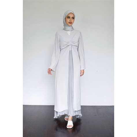 Jual Rashe Ease Dress Maxi Dress Raya Collection Shopee Indonesia