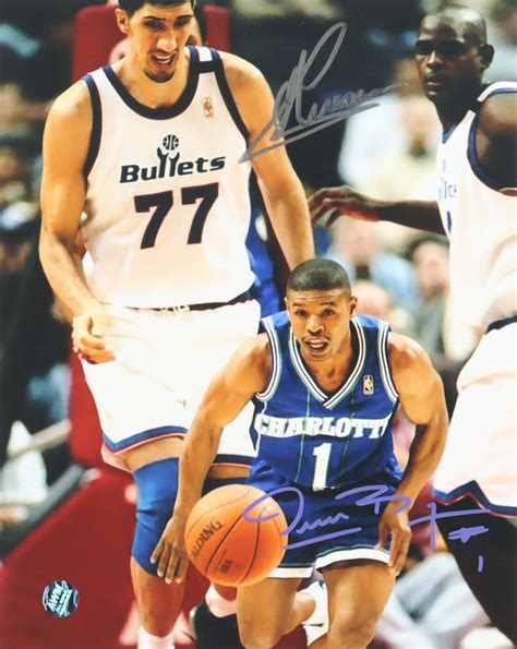 Muggsy Bogues And Gheorghe Muresan Signed 8x10 Photo Awm Pristine Auction