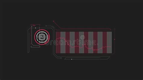 Artificial Intelligence Operates And Evaluates The Data Flow Stock