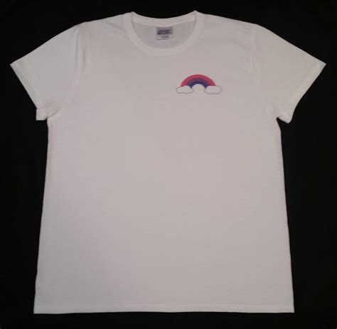 Bisexual Pride Flag Small Rainbow And Clouds T Shirt Women Men Etsy