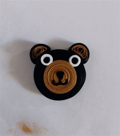 Paper Quilled Bear Magnets Set Of 3 Etsy