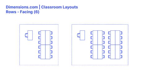 Classroom Rows Facing 6 Dimensions And Drawings