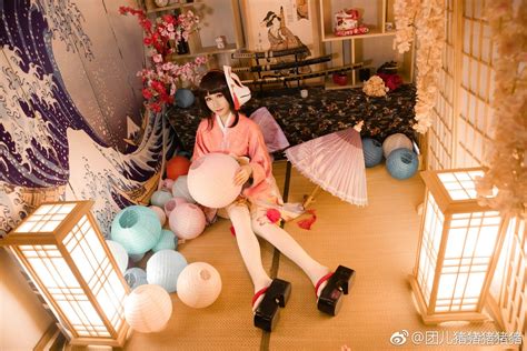 【团儿猪cos】🌸神乐🌸阴阳师 樱色金鱼 社区大别野 米游社