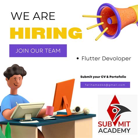 Fareed Mohamed On Linkedin Job Opportunity Flutter Developer Full