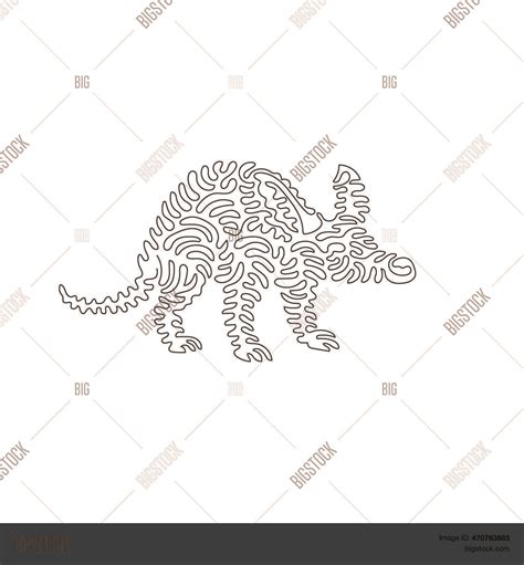 Continuous Curve One Vector And Photo Free Trial Bigstock