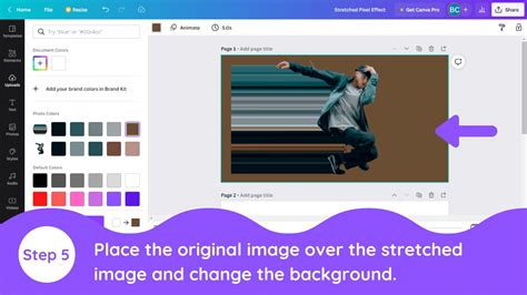 how to create a pixel stretch effect in canva blogging guide