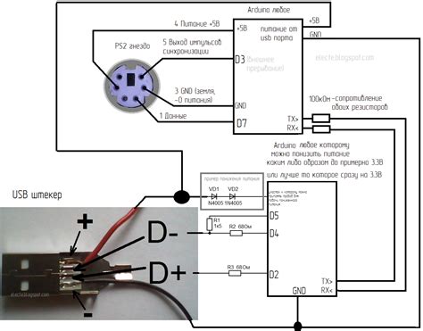 Электротехника Usb клавиатура из обычной Ps2 Ps 2 To Usb Converter